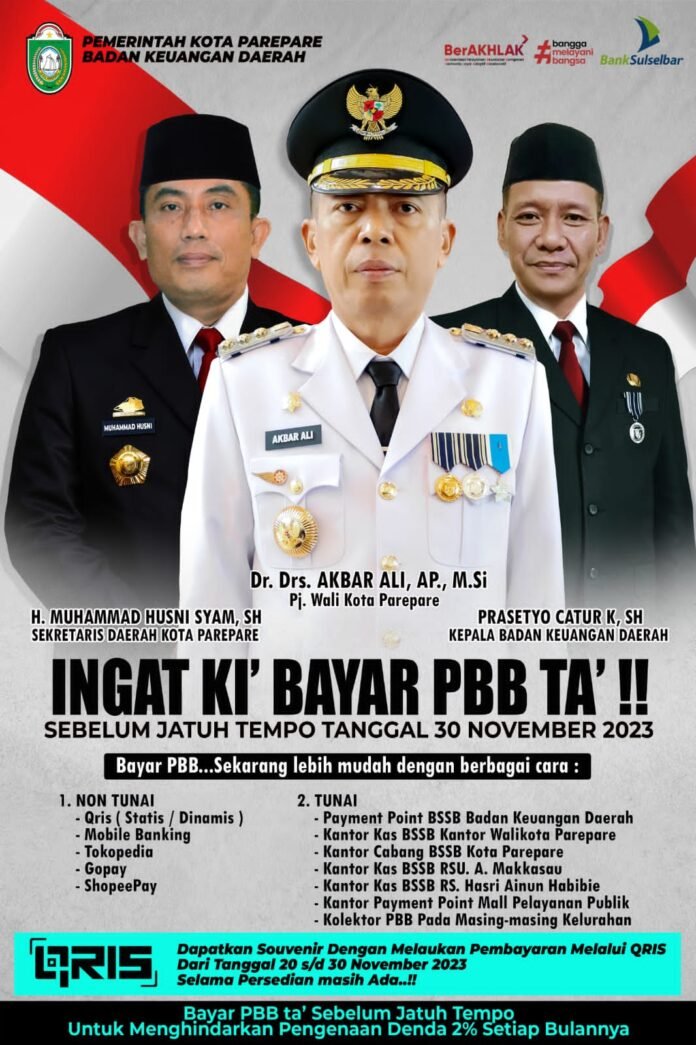 BKD Parepare Terapkan Sistem Pembayaran PBB Gunakan QRIS - Radio Mesra ...